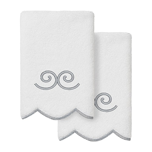 Click here for Linum Home Textiles Symmetra Scallop 2-pc. Embelli... prices