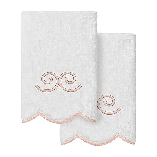 Click here for Linum Home Textiles Symmetra Scallop 2-pc. Embelli... prices