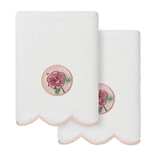 Click here for Linum Home Textiles Maui Scallop 2-pc. Embellished... prices