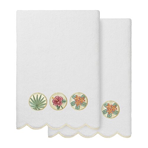 Click here for Linum Home Textiles Maui Scallop 2-pc. Quick Dry B... prices