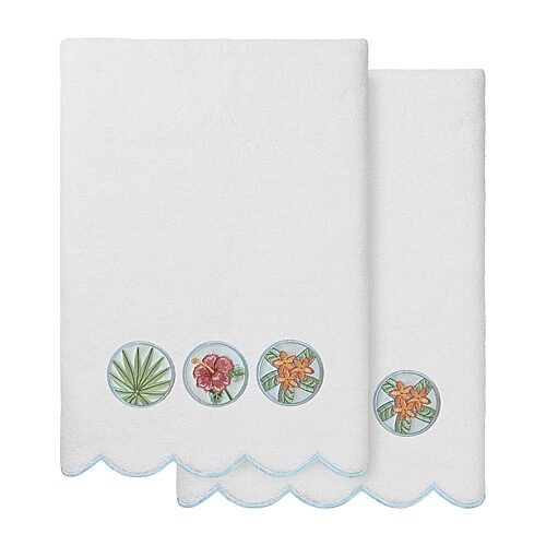Click here for Linum Home Textiles Maui Scallop 2-pc. Quick Dry B... prices