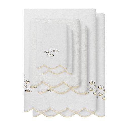 Click here for Linum Home Textiles Fish School Scallop 6-pc. Quic... prices