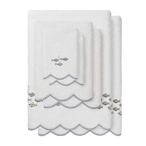 Click here for Linum Home Textiles Fish School Scallop 6-pc. Quic... prices
