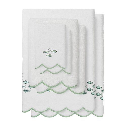 Click here for Linum Home Textiles Fish School Scallop 6-pc. Quic... prices