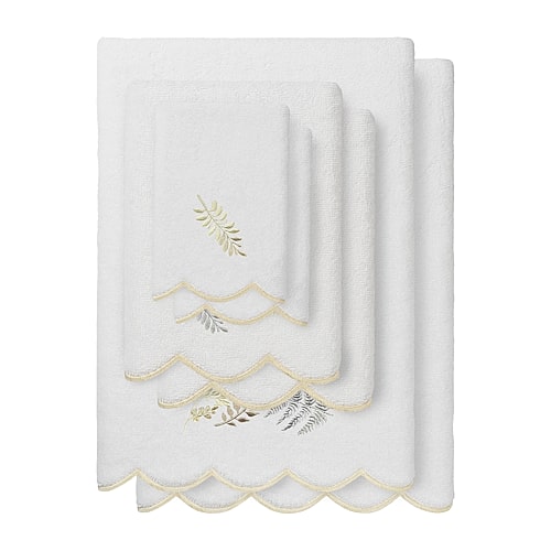 Click here for Linum Home Textiles Fern Toss Scallop 6-pc. Quick... prices