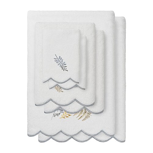 Click here for Linum Home Textiles Fern Toss Scallop 6-pc. Quick... prices