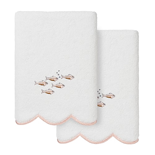 Click here for Linum Home Textiles Fish School Scallop 2-pc. Embe... prices