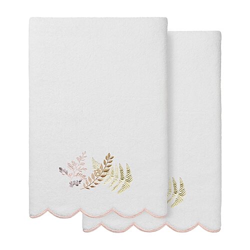 Click here for Linum Home Textiles Fern Toss Scallop 2-pc. Quick... prices