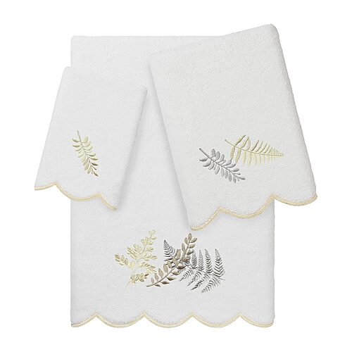 Click here for Linum Home Textiles Fern Toss Scallop 3-pc. Quick... prices