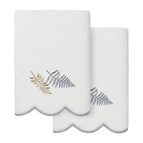 Click here for Linum Home Textiles Fern Toss Scallop 2-pc. Embell... prices