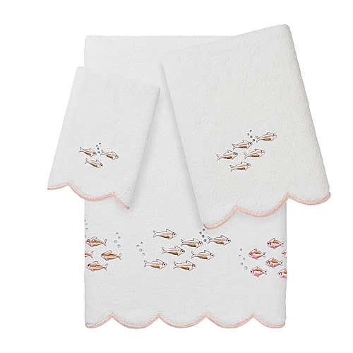 Click here for Linum Home Textiles Fish School Scallop 3-pc. Quic... prices