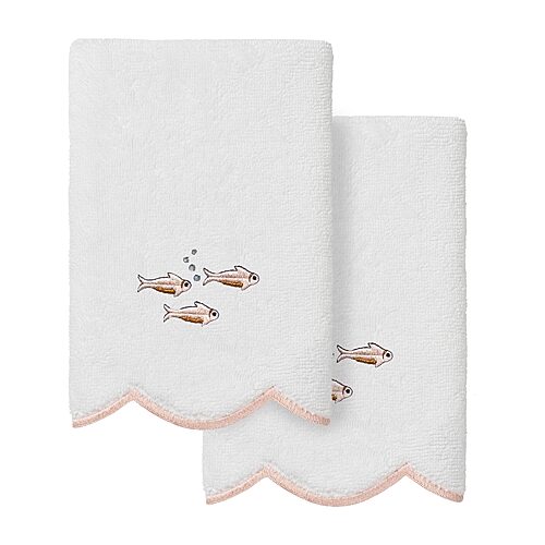 Click here for Linum Home Textiles Fish School Scallop 2-pc. Embe... prices