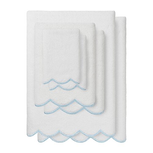 Click here for Linum Home Adornia Scallop Cotton 6-Pc. Towel Set... prices
