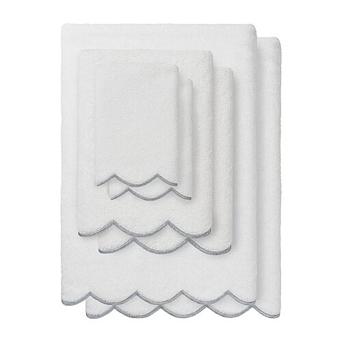 Click here for Linum Home Adornia Scallop Cotton 6-Pc. Towel Set... prices