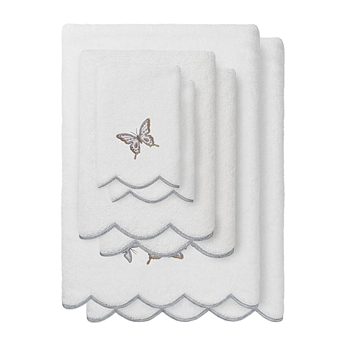 Click here for Linum Home Textiles Britney Scallop 6-pc. Quick Dr... prices
