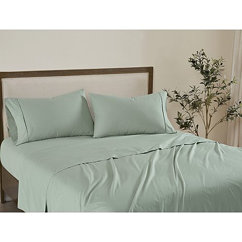 Click here for Brooklyn Loom Cotton Percale Sheet Set  One Size... prices