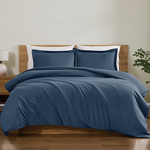 Click here for Truly Soft Everyday Duvet Cover Set  One Size  Blu... prices