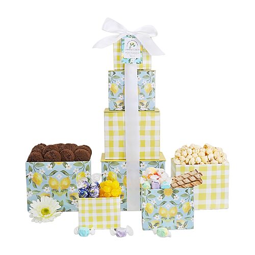 Click here for Alder Creek Gift Baskets Sweet Sunshine Tower  10... prices