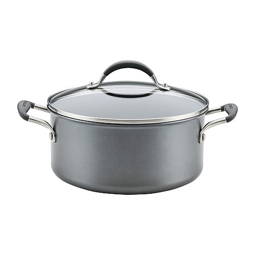 Circulon A1 Series ScratchDefense Aluminum 5-Quart Dutch Oven with Lid - Gray