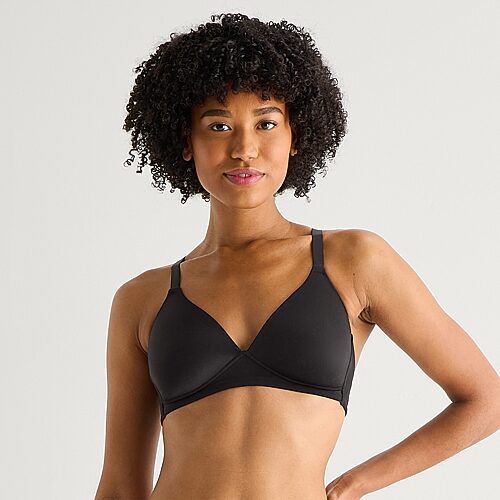 Click here for Arizona Body Cloud Kissed Wireless Triangle Plunge... prices