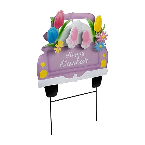 Click here for Northlight 14 Back Seat Bunny Happy Outdoor Garden... prices