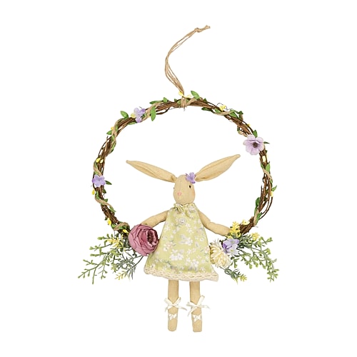 Click here for Northlight 10 Girl Bunny Artificial Floral Wreath... prices