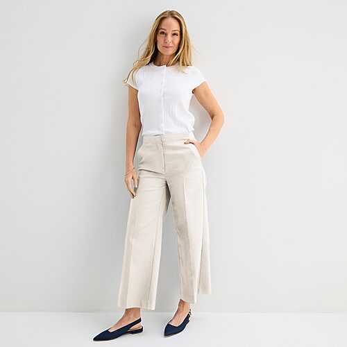 Click here for Liz Claiborne Womens Wide Leg Mid Rise Trouser  16... prices