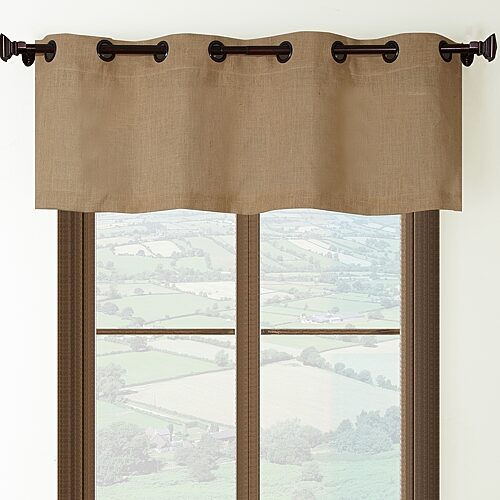 Click here for Stratford Park Woven Burlap Grommet-Top Valance  O... prices
