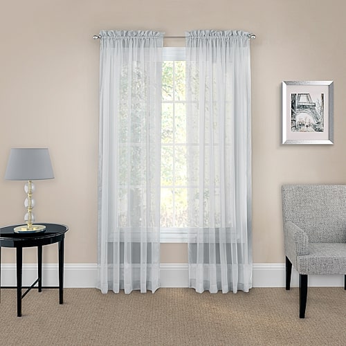Click here for Eclipse Victoria Voile Rod Pocket Sheer Set of 2 C... prices