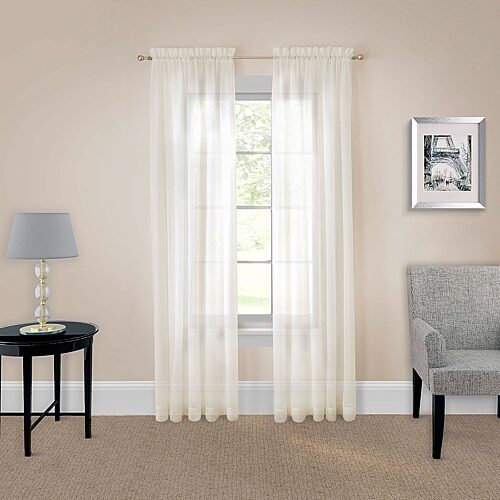 Click here for Eclipse Victoria Voile Rod Pocket Sheer Set of 2 C... prices
