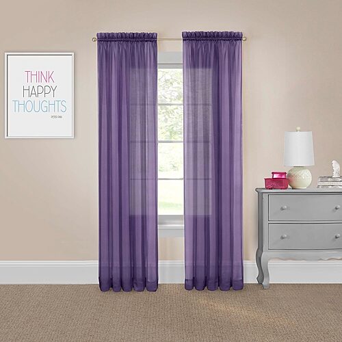 Click here for Eclipse Victoria Voile Rod Pocket Sheer Set of 2 C... prices