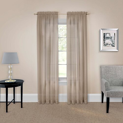 Click here for Eclipse Victoria Voile Rod Pocket Sheer Set of 2 C... prices
