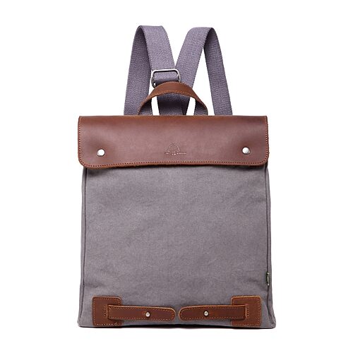 Click here for Tsd Brand Cooper Convertible Canvas Backpack - Gra... prices