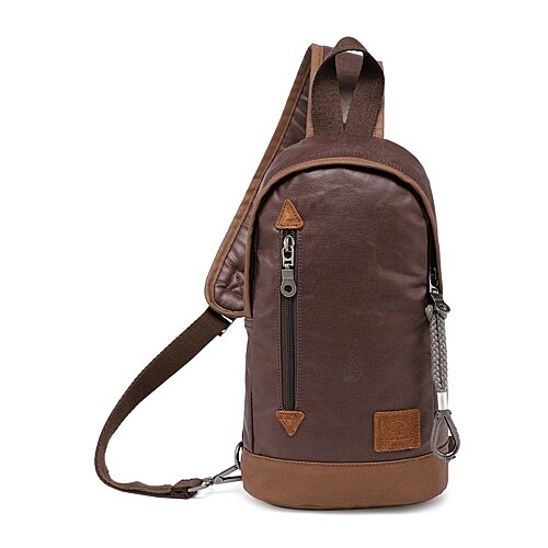 Click here for Tsd Brand Urban Light Coated Canvas Sling Bag - Br... prices