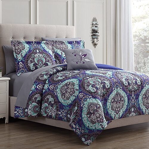 Click here for Modern Threads Cathedral Reversible Complete Beddi... prices