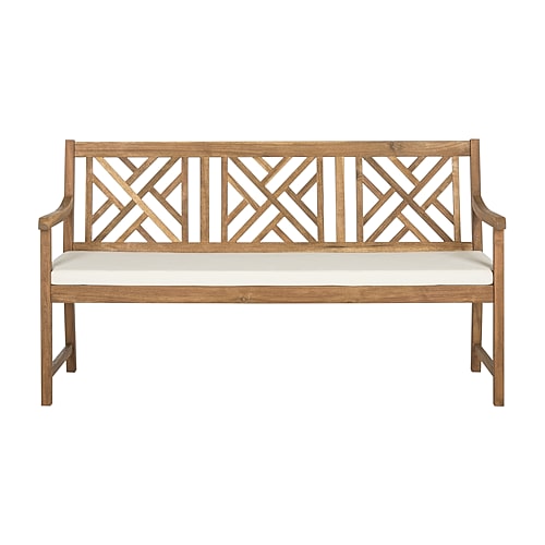 Click here for Bradbury Wood Patio Bench  One Size  Beige prices