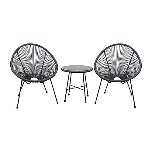 Click here for Sassio Outdoor And Patio Collection 3-pc. Conversa... prices