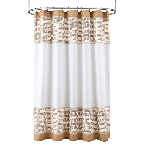 Click here for Liz Claiborne Logo Shower Curtain  One Size  Beige prices