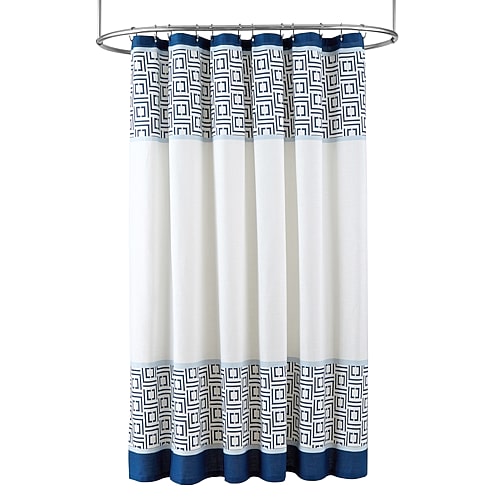 Click here for Liz Claiborne Logo Shower Curtain  One Size  Blue prices