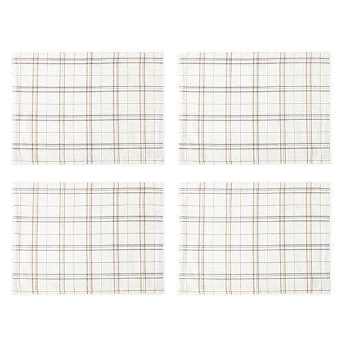 Click here for Linden Street Windowpane 4-pc. Placemat  One Size... prices