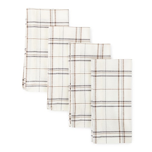 Click here for Linden Street Windowpane 4-pc. Napkins  One Size... prices