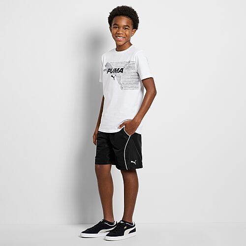 Click here for PUMA Big Kid Boys Mid Rise Pull-On Short  Small (8... prices