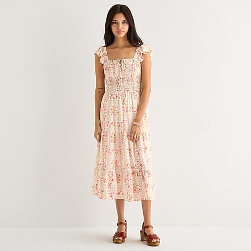 Click here for Arizona Womens Juniors Midi Sleeveless Peasant Dre... prices