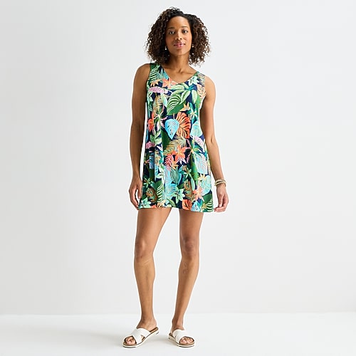 Click here for St. Johns Bay Womens Sleeveless A-Line Dress  Peti... prices