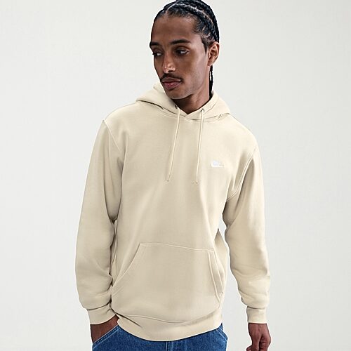 Click here for Nike Club Mens Pullover Fleece Logo Hoodie - Lite... prices