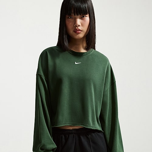Click here for Nike Womens Crew Neck Long Sleeve Embroidered Swea... prices