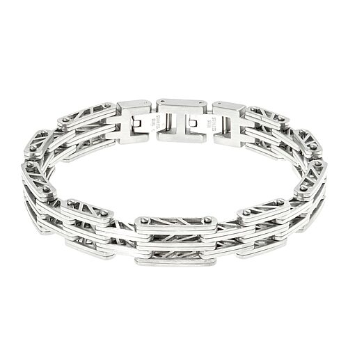 Click here for Mens Stainless Steel Chain Bracelet with Lock Exte... prices