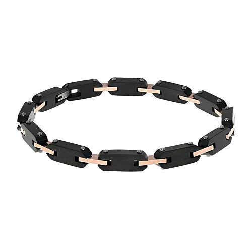 Click here for Mens Black Stainless Steel Chain Link Bracelet  On... prices