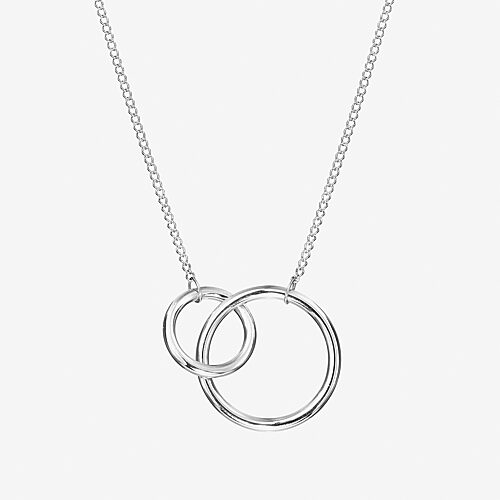 Click here for Womens Sterling Silver Circle 18 Inch Pendant Neck... prices