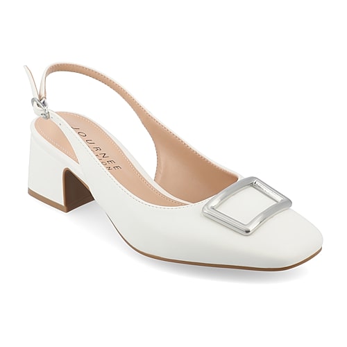 Click here for Journee Collection Everlee Womens Square Block Hee... prices